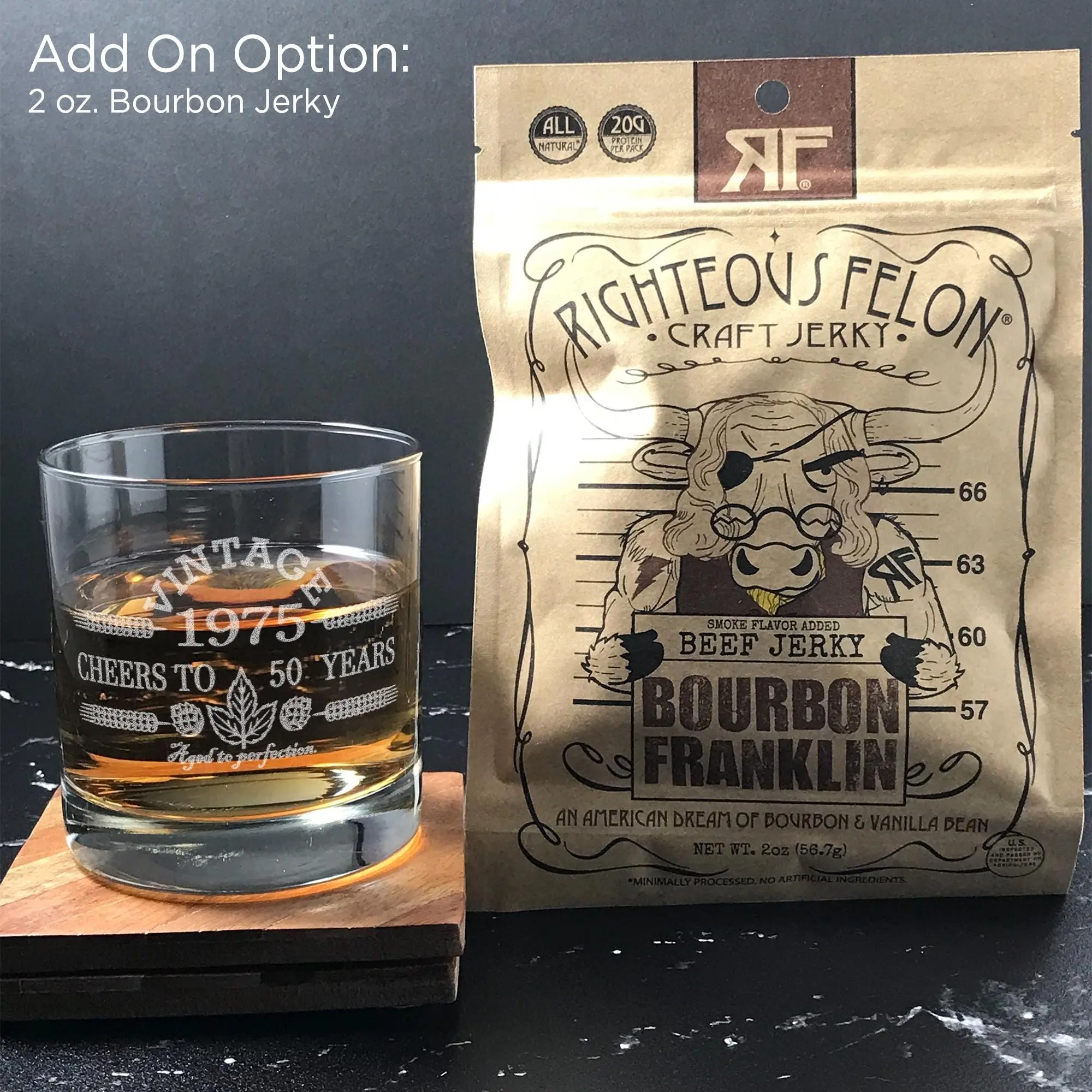Vintage 1976 50th Birthday Whiskey Glass - Cheers to 50 Years - Aged to ...