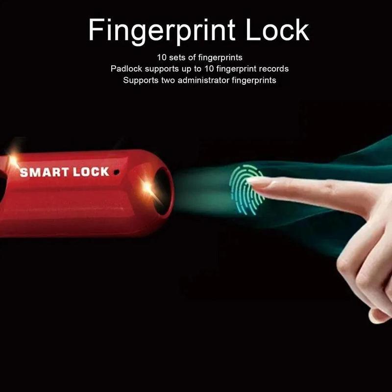 Dabsfavshop Fingerprint Padlock for Lockers - Smart Lock - TikTok Shop