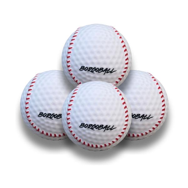 Borgoball 4 Pack - Foam Baseball with Crazy Movement for Indoor Fun ...