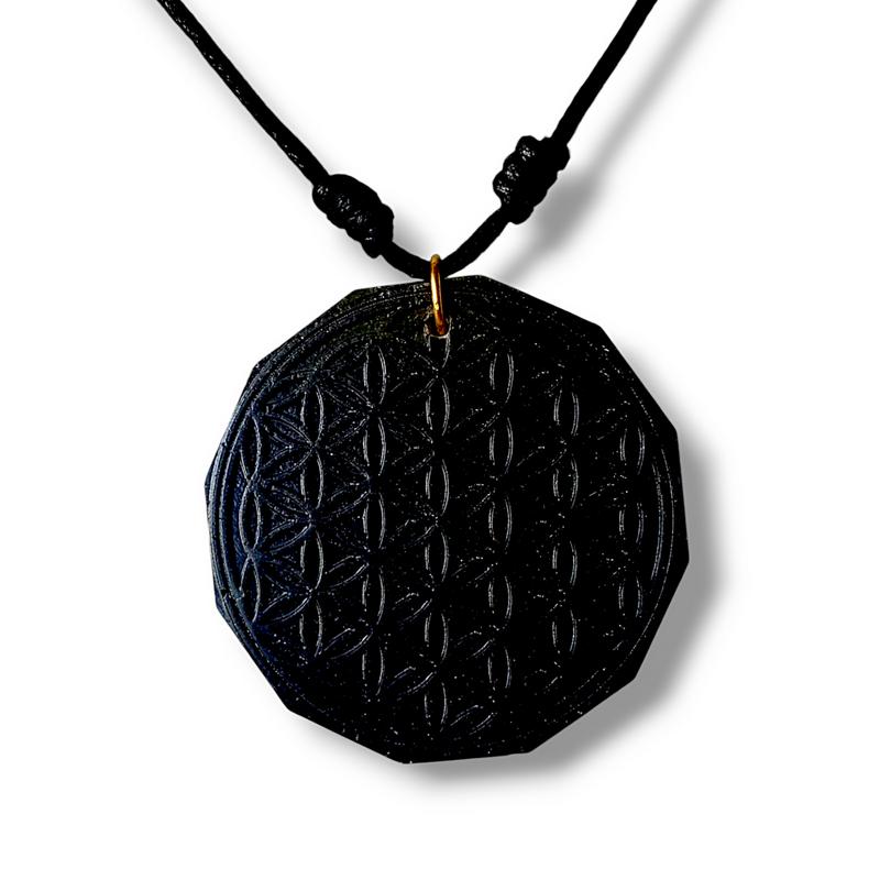 SolyOrgon EMF Radiation Shield Pendant with Sacred Geometry with Orgone ...