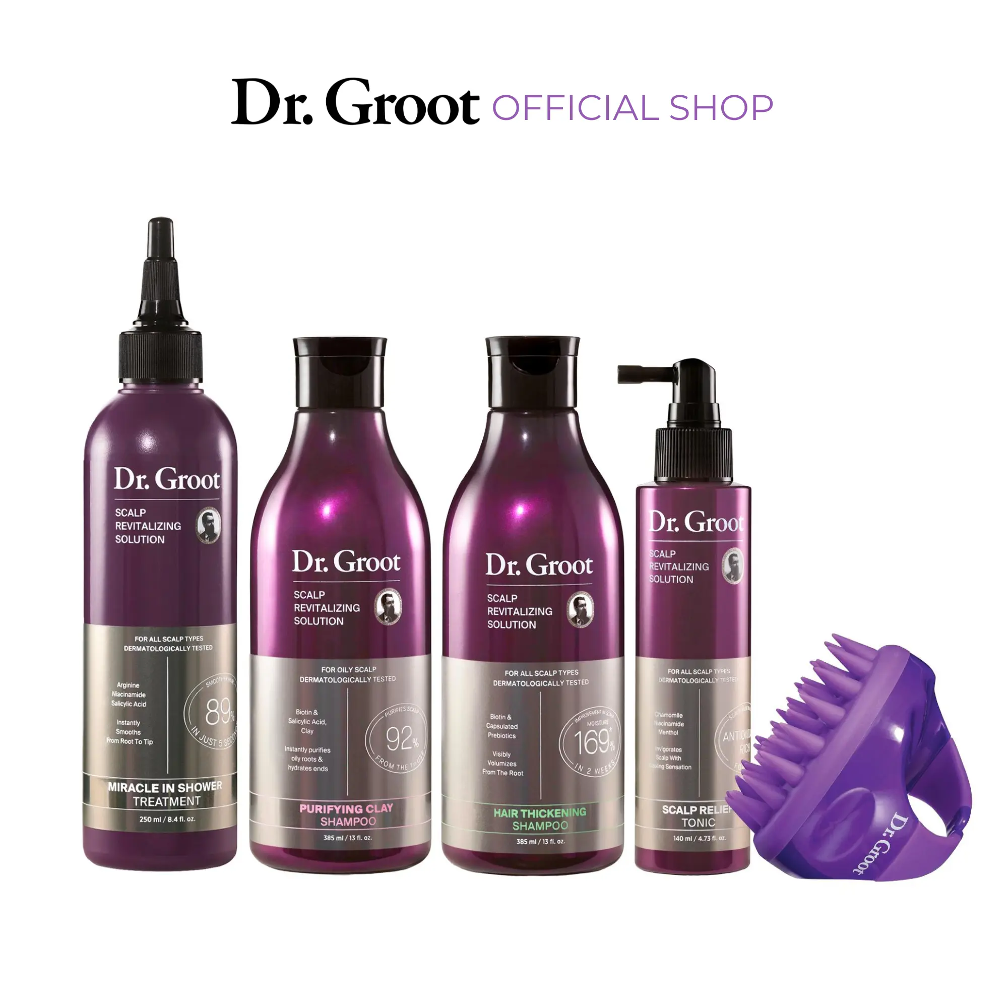 Dr. Groot Strength & Smoothness Scalp Bundle for Fuller Hair ...