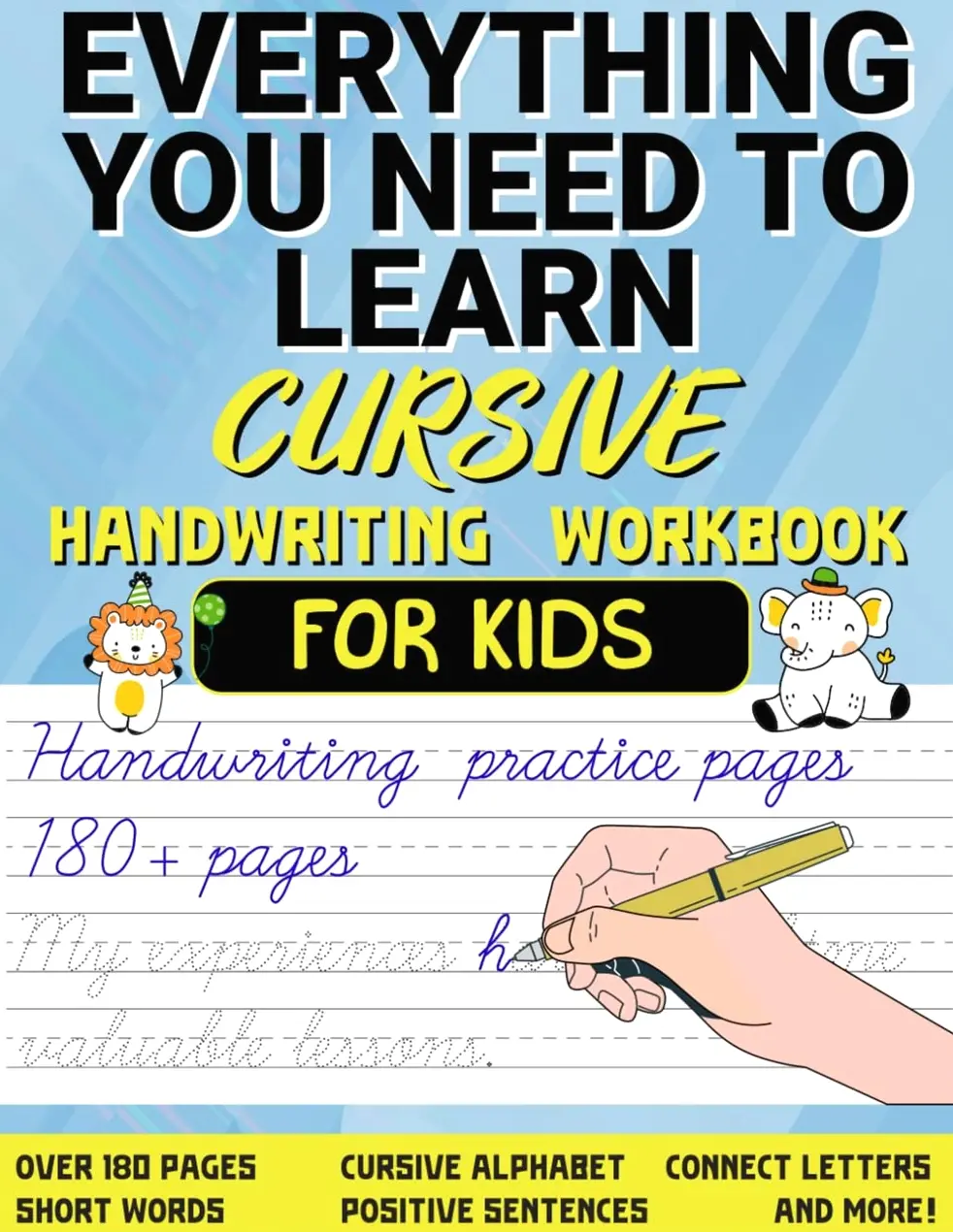 Everything You Need To Learn Cursive Handwriting Workbook For Kids ...