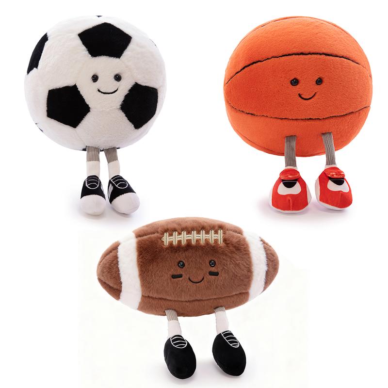3PCS - (Golf Ball Stuffed Toy-2.5 Inches + Baseball Plush-4 Inches ...