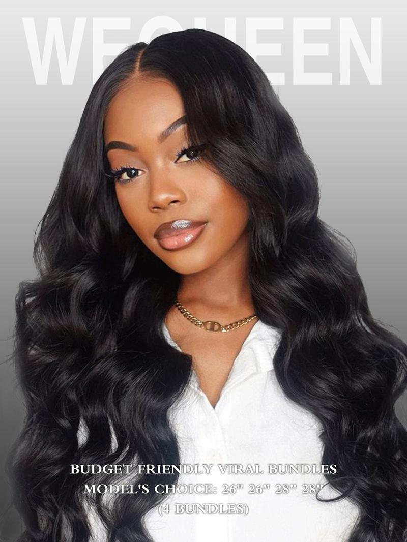 [Wequeen] Viral Hair Bundles Brazilian 100% Human Hair Straight Body ...