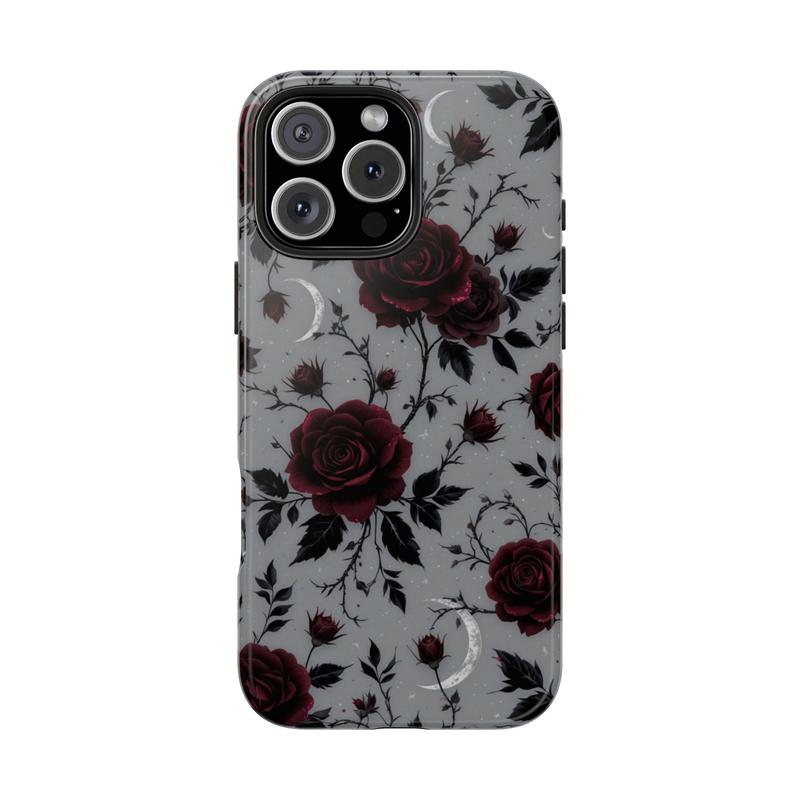 Dark Gothic Red Rose Phone Case for iPhone Models | Witchy Goth ...