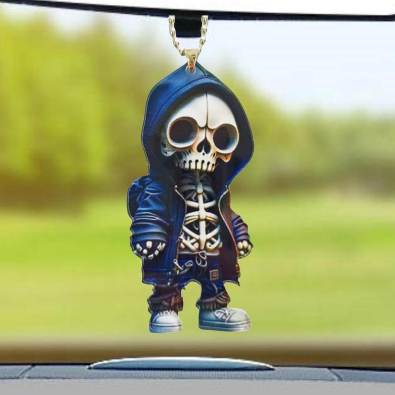 Creative Skeleton Figurine Car Hanging Decoration, Scary Skeleton ...