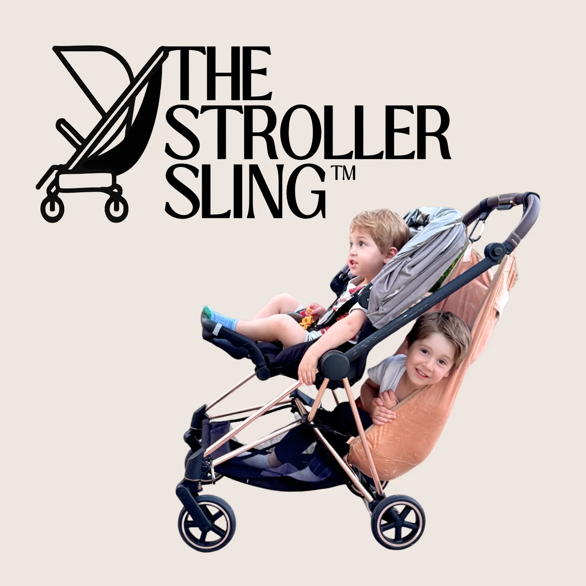 The Stroller Sling - Toddler Hammock that adds a second or third seat ...