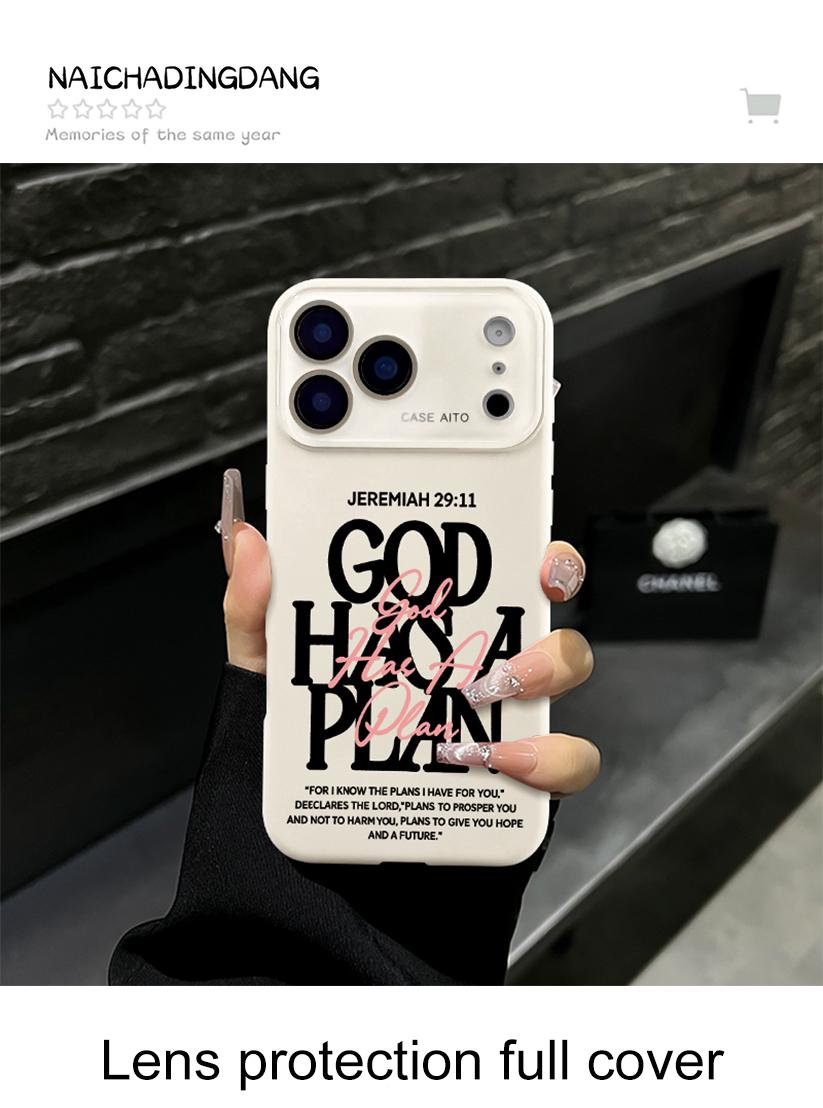 God Has A Plan Christian iPhone Case, Bible Verse Design Phone Case for ...