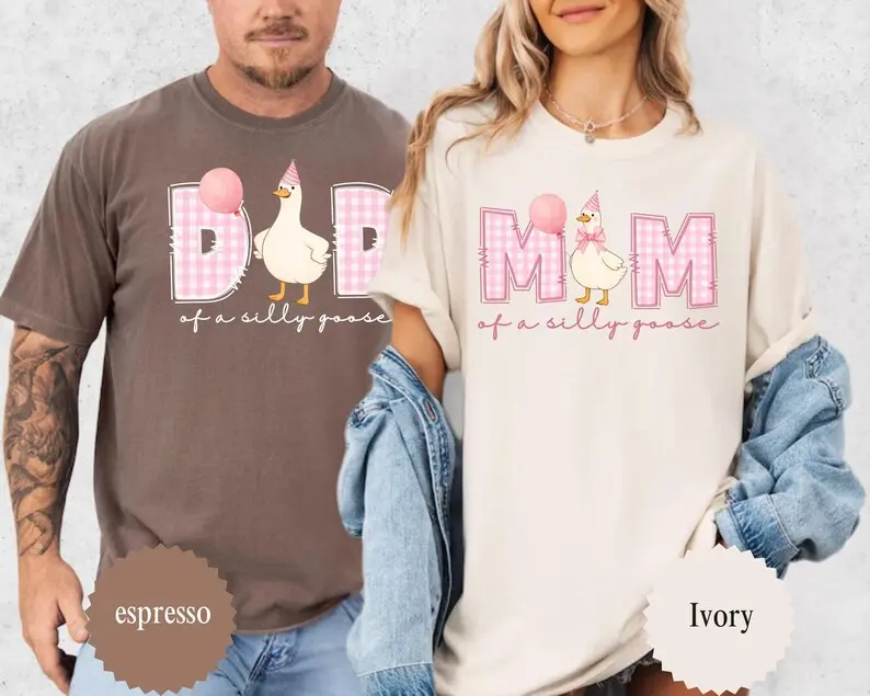 Silly Goose 1st Birthday Matching Family Shirts Comfort Colors, Mama ...