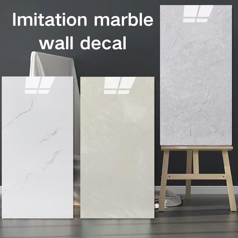 20 Pieces Marble Pattern Tile Stickers - Waterproof, Peel-Off and Stick ...