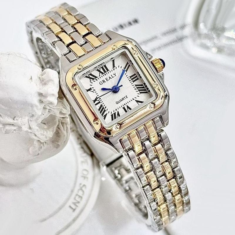 New Fashion Square Watch Luxury Women Watches Rhinestone Ladies Clock ...