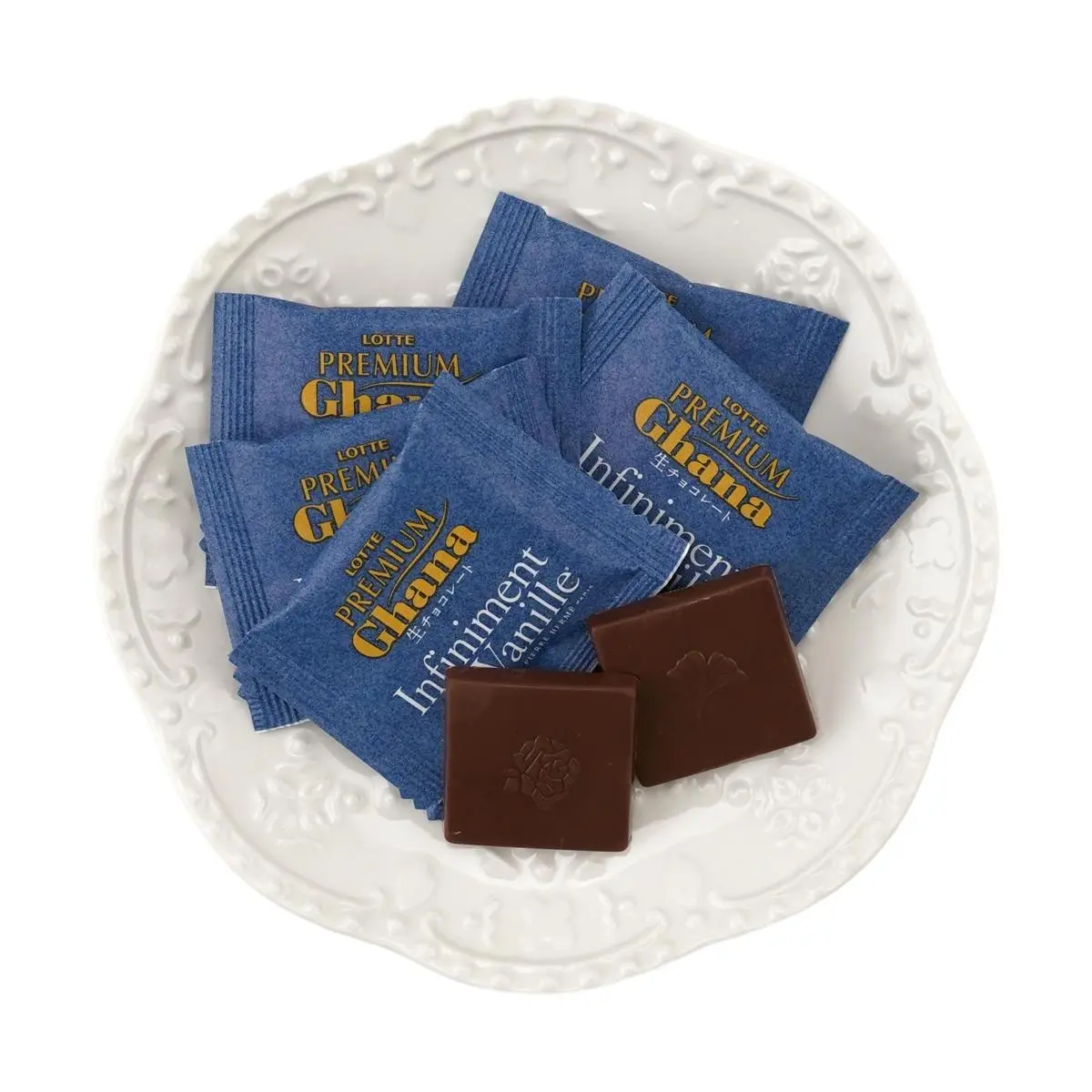 LOTTE Japan Ghana Vanilla Cream Chocolate - 2 Pack (65g Each ...