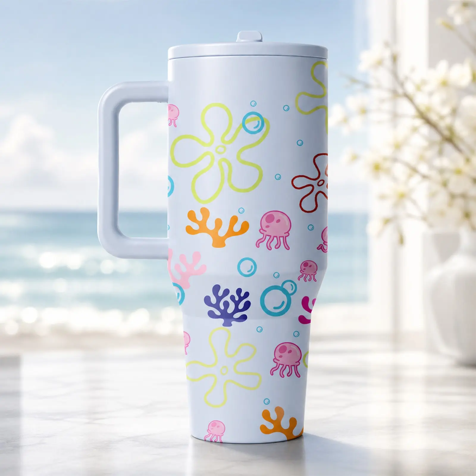 1 Pc 40oz insulated mug, Vacuum Insulated Cups, large capacity vacuum ...