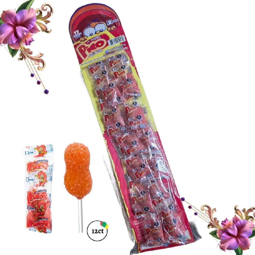 Pico Diana Powder Candy Lollipop - 12ct Pack of Colorful Sweet Treats ...