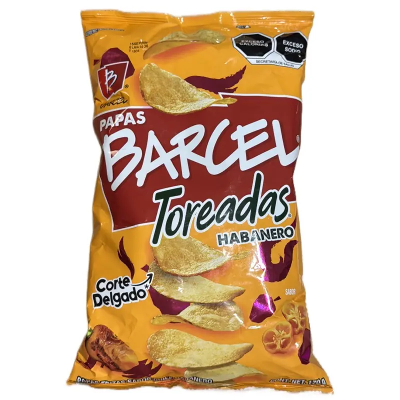 5-pack Papas Barcel Toreadas Habanero Big Bag 170g | Snack, Crispy ...