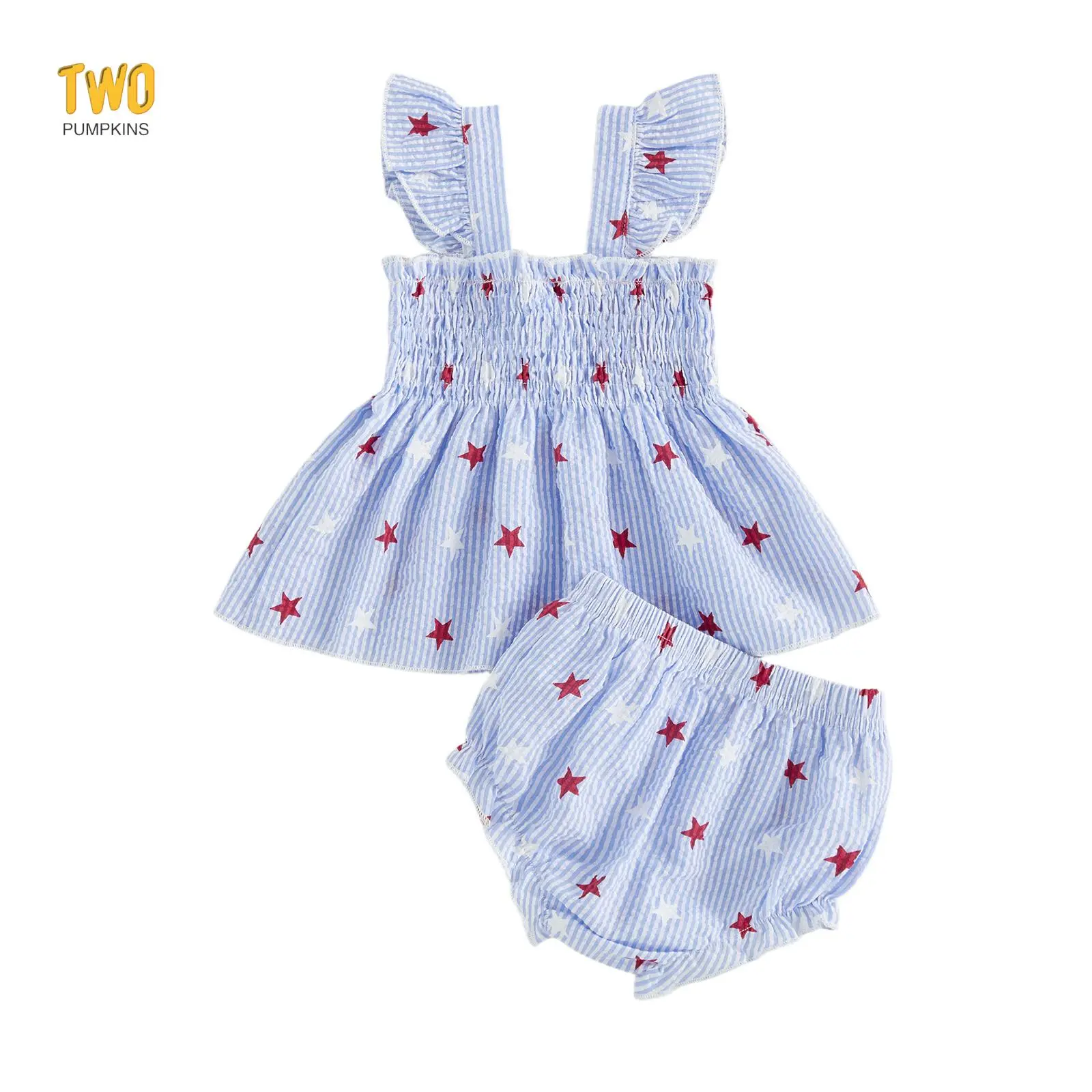 4th Of July Toddler Baby Girl Outfits, Striped Stars Print Camisole ...