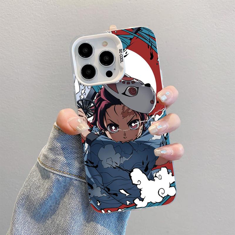 Anime Demon Slayer Phone Case for iPhone 11-16 Pro Max Plus | Colorful ...