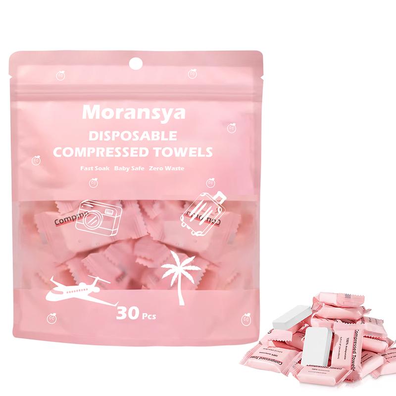 Disposable Compressed Towel Tablets 30Pcs Portable Compact Face Towels ...