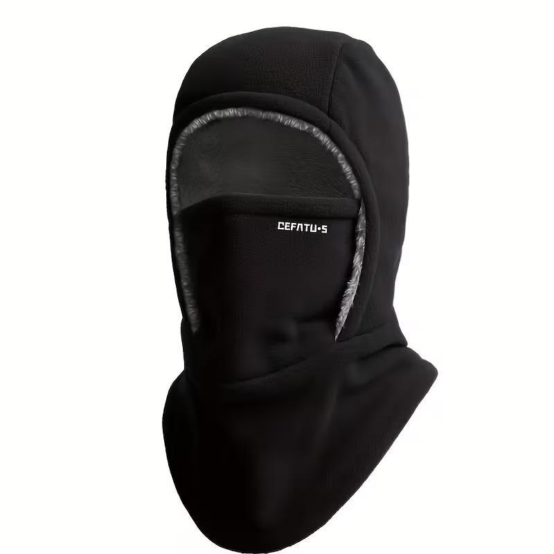 Winter Warm One-Piece Hood, Scarf Face Mask Ear Protection, Balaclava ...