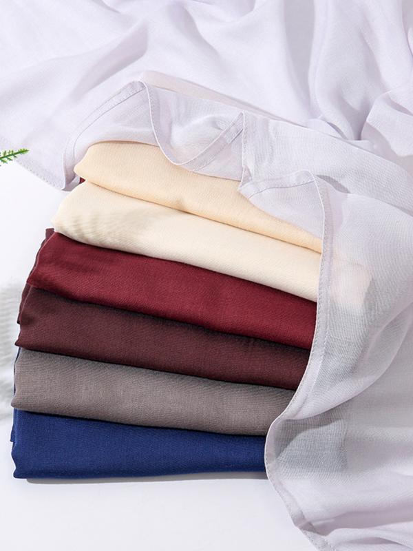 Women's Fashion Viscose Hijab Headscarf, Soft Long Sun Protection Scarf ...