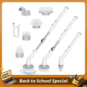 Electric Spin Scrubber, Electric Cleaning Brush with 4 Replaceable ...