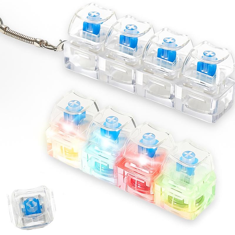 4 Key Mechanical Keyboard Edc Fingertip Clicker Adults Stress-relieving ...