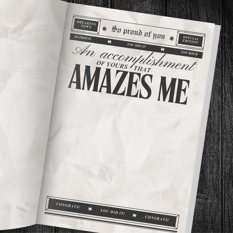 Just A Few Things I Love About You (With All My Heart) Fill In The ...