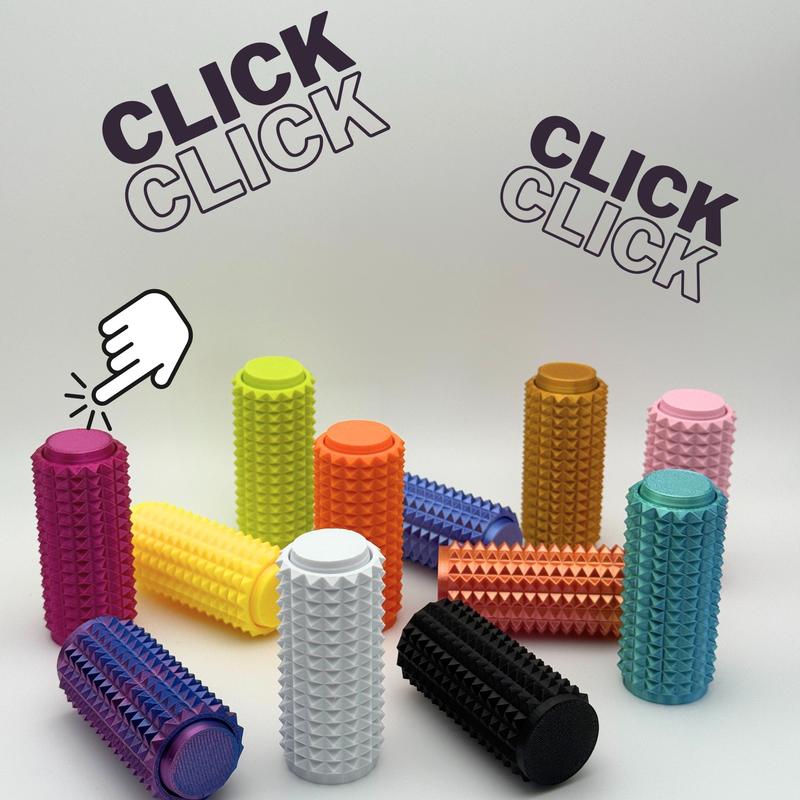 Spiky Fidget Clicker - Anxiety Reducing Tactile Relief - 3D Printed ...