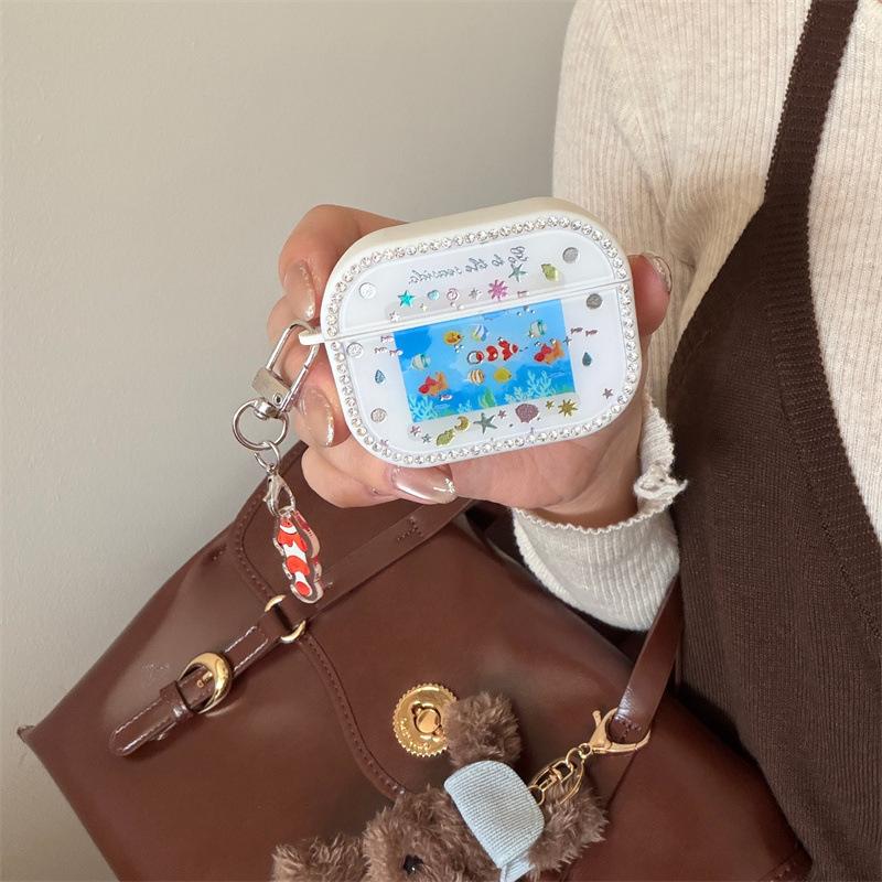 Sparkling Diamond Edge Underwater Gold Fish Cluster Compatible with ...