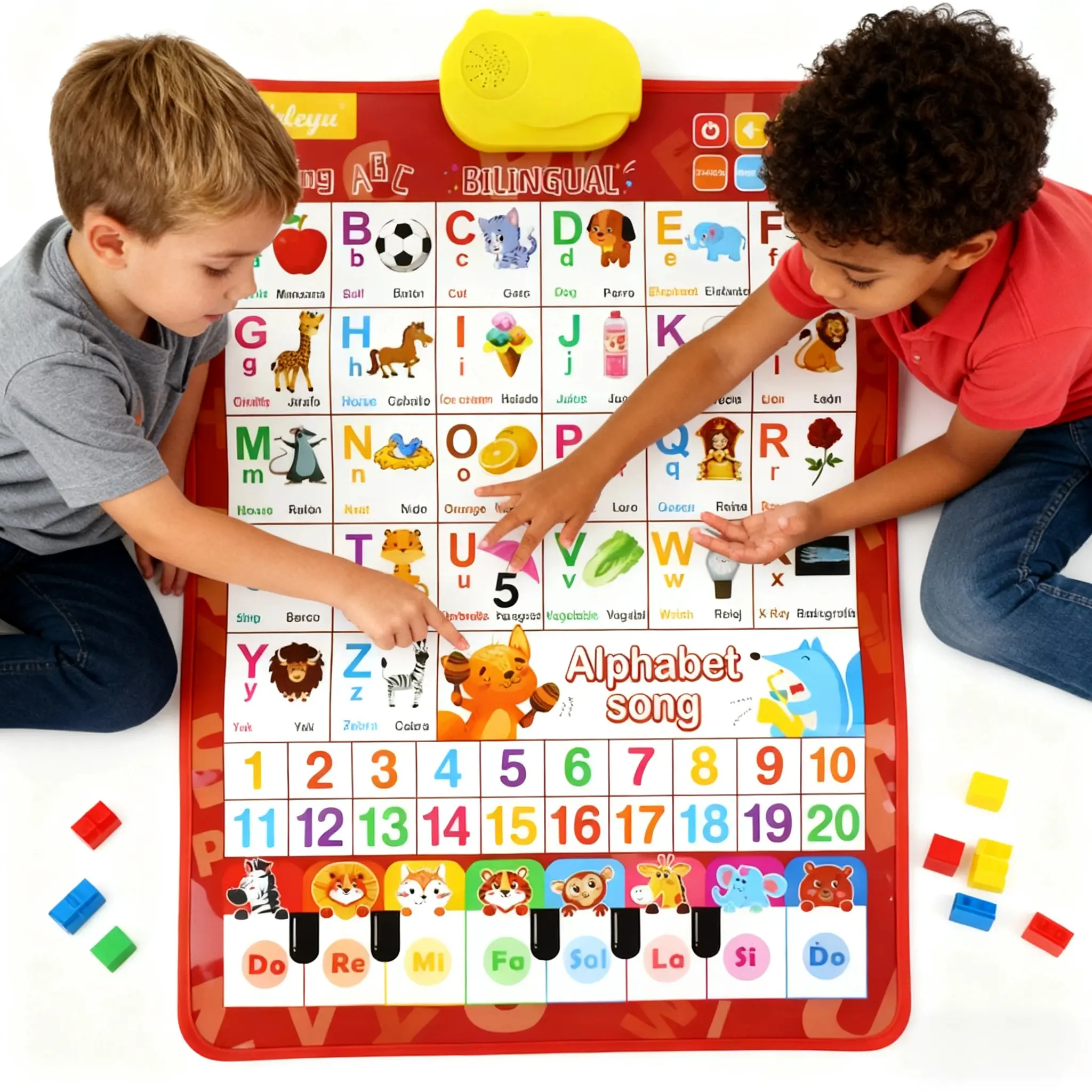 Kids' English-Spanish Alphabet Poster with Interactive Talking Alphabet ...