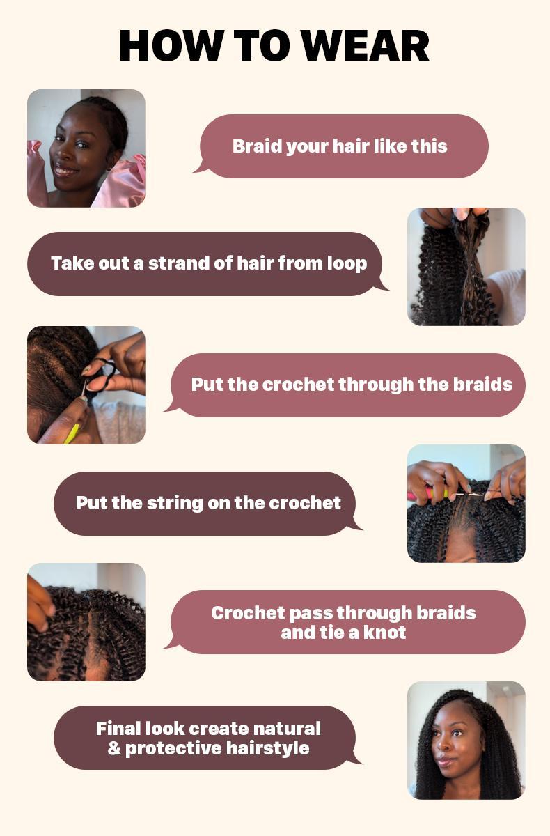 【Christmas Sale】LWIGS Feather Crochet Human Hair Extensions Knotless ...