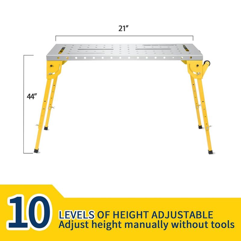 【GARVEE】46x18 Inch Heavy Duty Welding Table with 500LBS Capacity ...