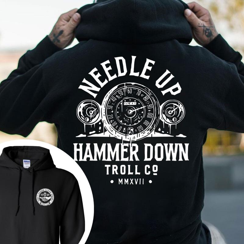 Troll Co Work Needle Up Hammer Down T-shirt - Crewneck Sweatshirt ...