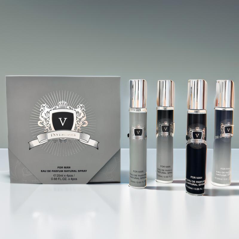Men's Perfume, 4 Counts/set Aquatic Wooden Scented Perfume. Longlasting ...