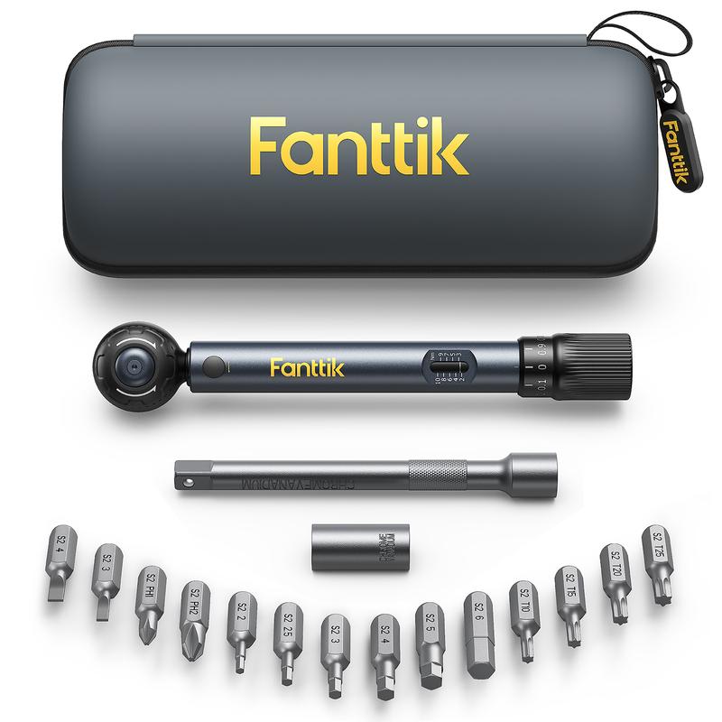 Fanttik WB10 Nova 1/4 Inch Drive Click Mini Torque Wrench Set, 2-10 Nm ...
