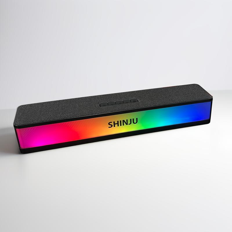 ShinJu RS10 RGB Speaker for Gaming Monitor,30W Peak PC Soundbar ...
