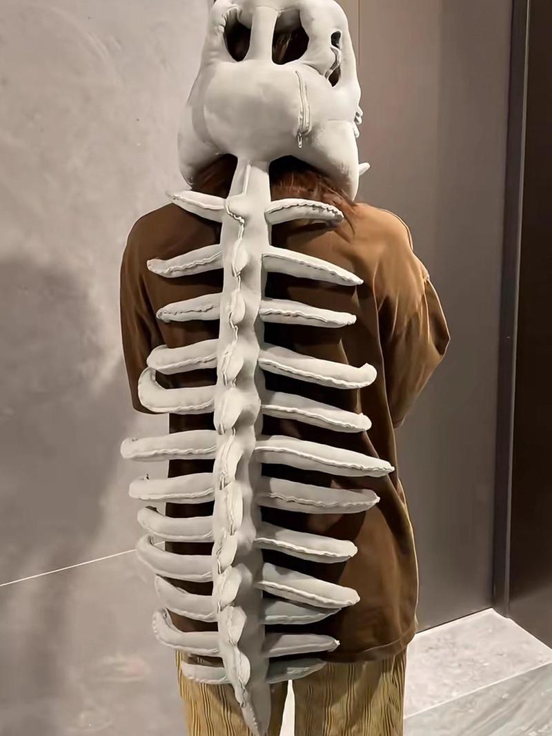 Skeleton Costume Set Halloween Fun Skeleton Dinosaur Costume Dress-Up ...