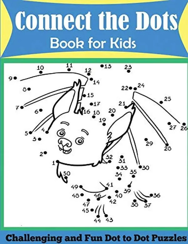 Connect the Dots Book for Kids: Challenging and Fun Dot to Dot Puzzles ...