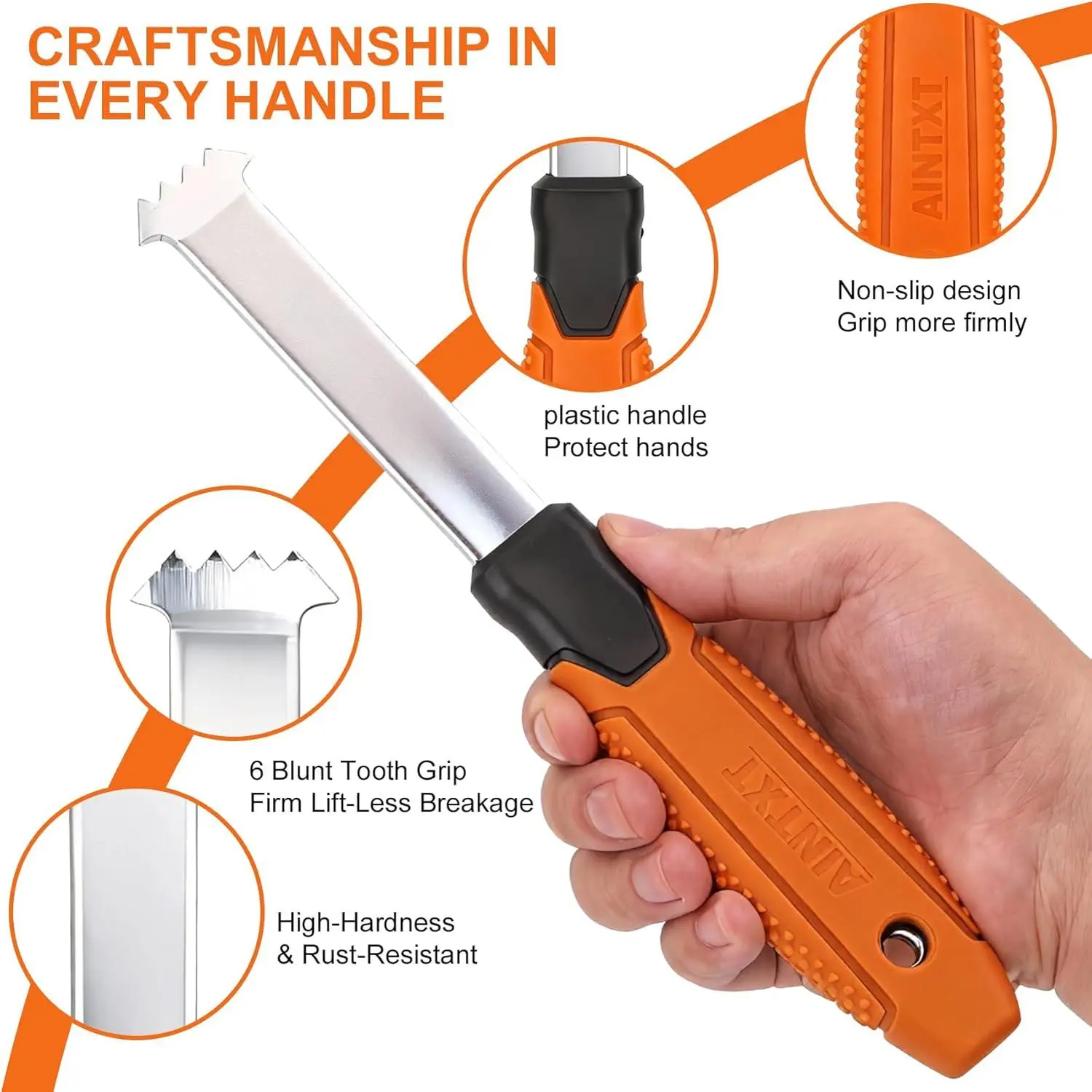 Paver , Extra Long Handle Paver Puller Tool with Anti-Slip Grip, Heavy ...