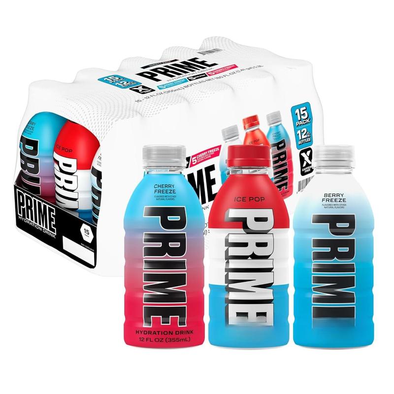 PRIME HYDRATION Variety - Blue Freeze, Cherry Freeze, ICE POP Sports ...
