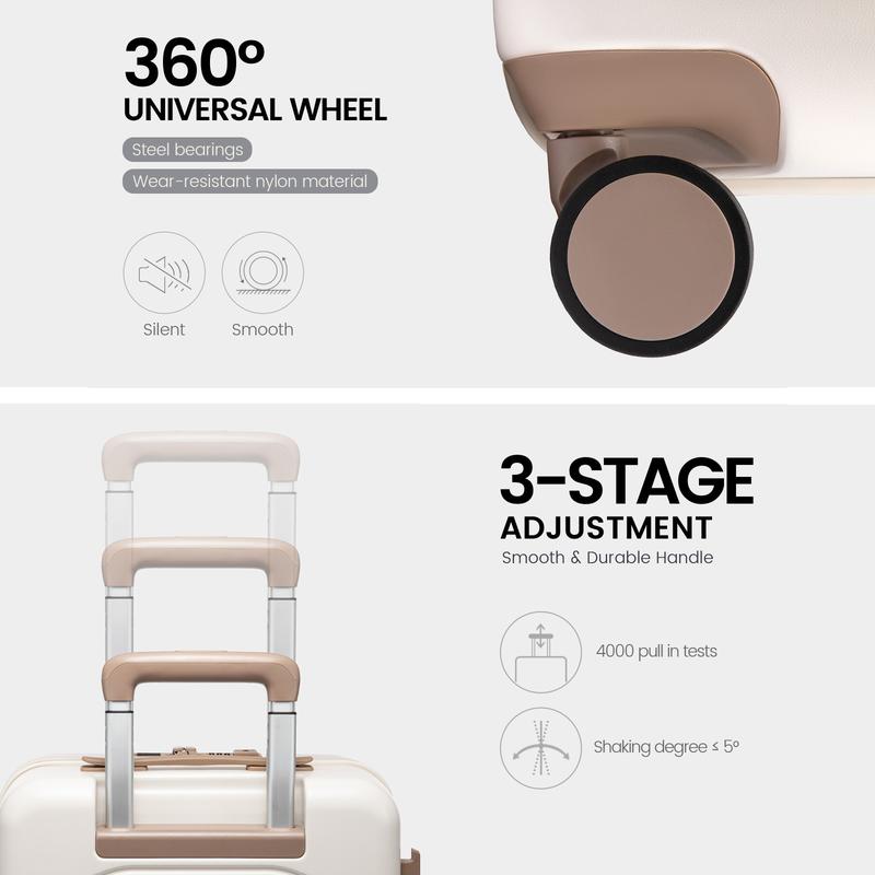 【Valentine's Day Gift】LOVEVOOK Carry on Luggage TSA Approved, PC Hard ...