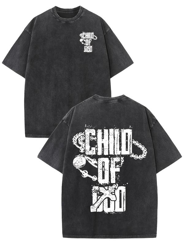 Men's Vintage-Inspired "Youngsters OF GOD" Graphic T-Shirt - Oversized ...