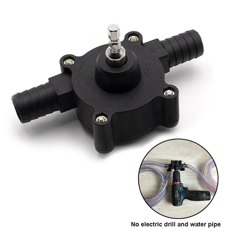 Portable Drill-Powered Water & Oil Pump Attachment, Self-Priming ...