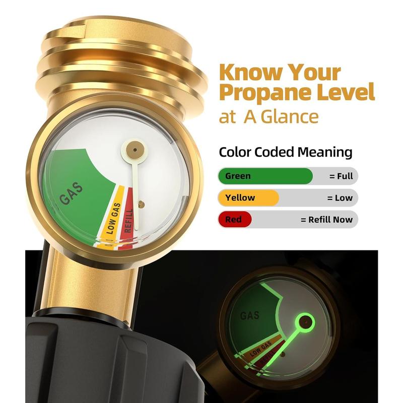 Propane Tank Gauge Level Indicator, Universal Propane Gauge for 5-40lb ...