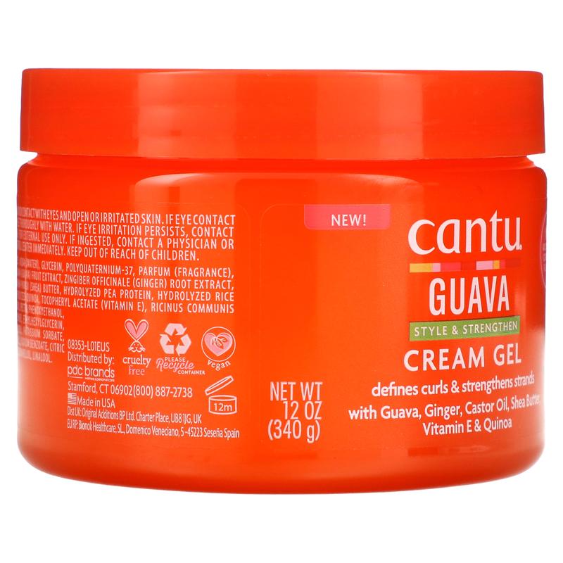 Cantu Guava Style & Strengthen, Cream Gel, 12 oz (340 g)