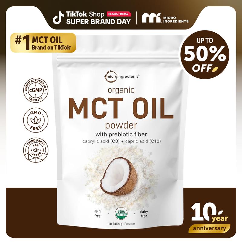 Micro Ingredients Organic MCT Oil Powder 1 Pound | Black Friday Sale ...