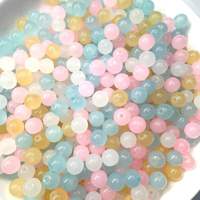 【A007】DIY Glass Beads Porcelain Beads Mix Colors Assorted Colors for ...
