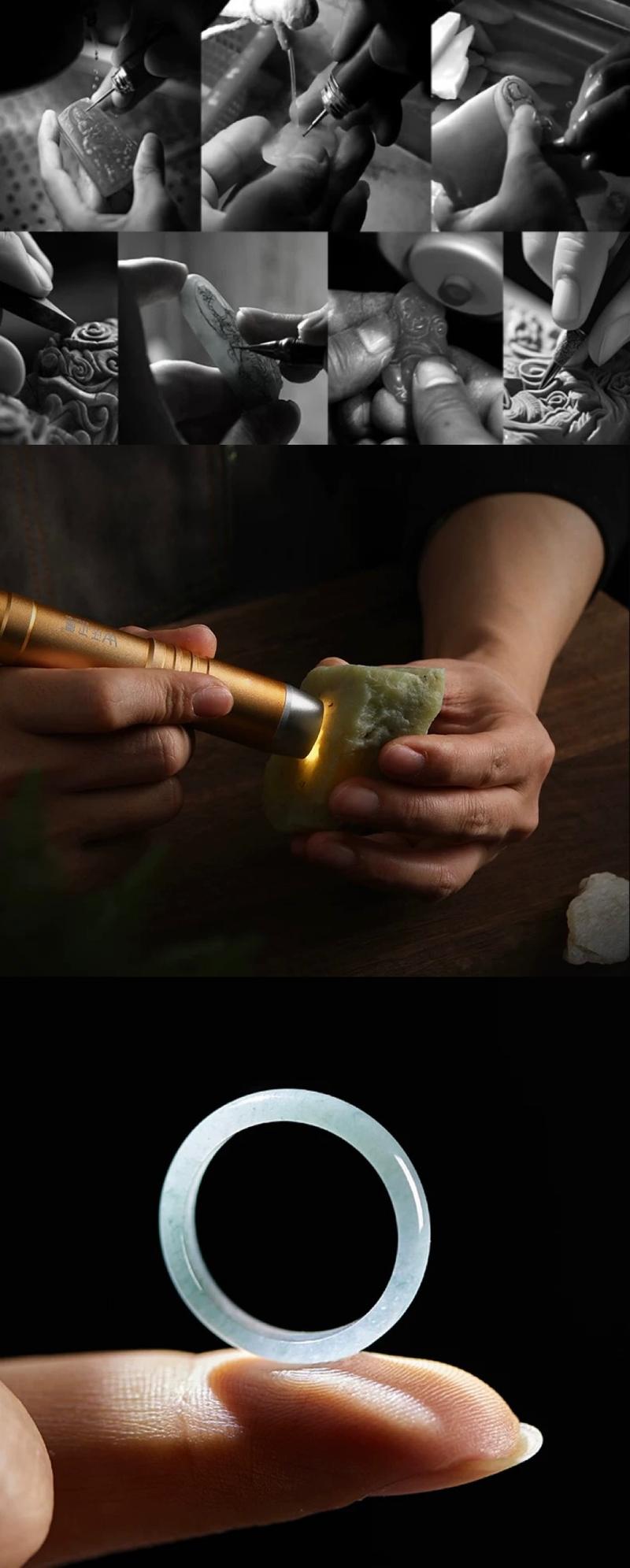 Natural Green Jade Ring | Skinny Jade Ring US Size 3–11 | Minimalist ...