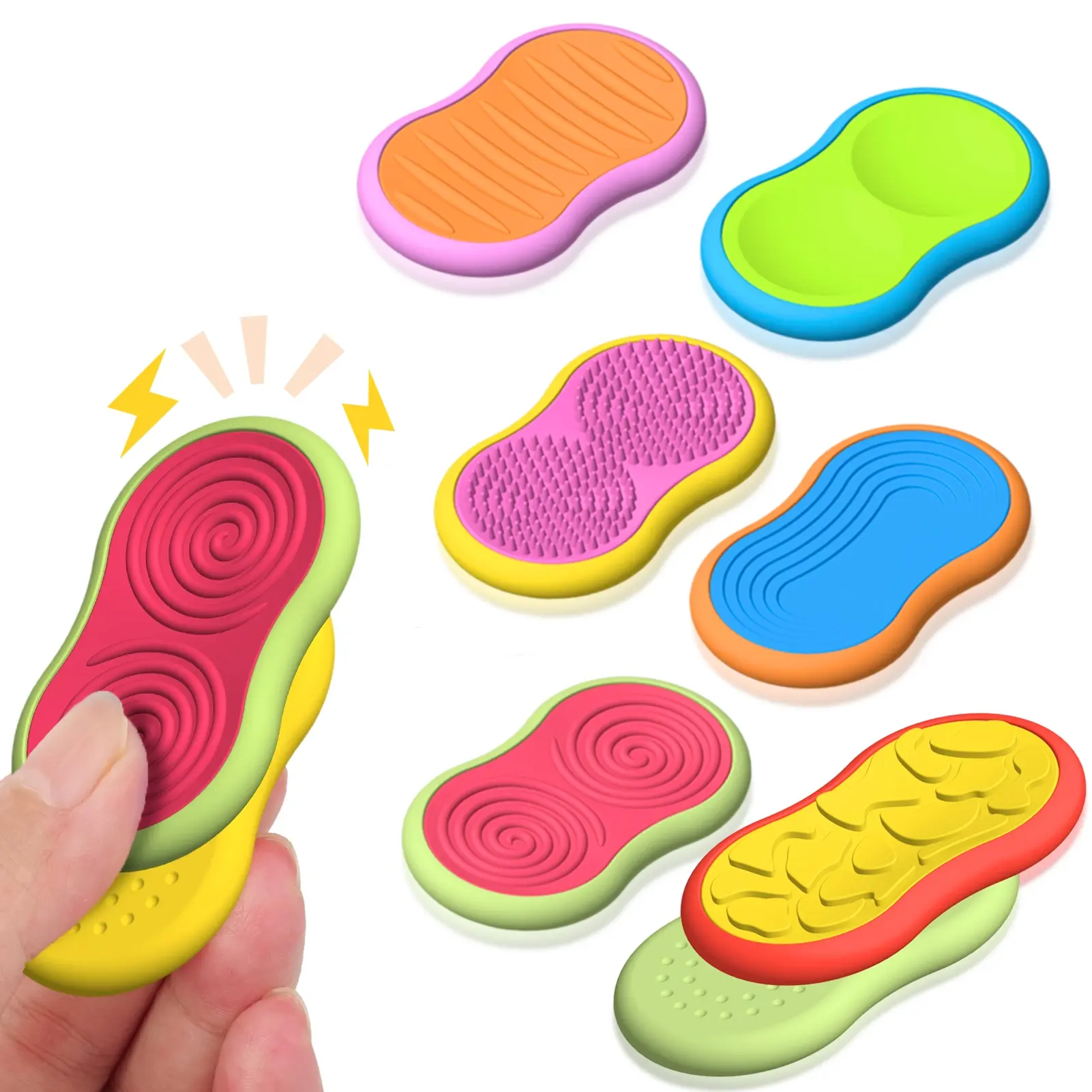 Fidget Toys Magnetic Slider for Kids: 6PCS Textured Sensory Toys for ...