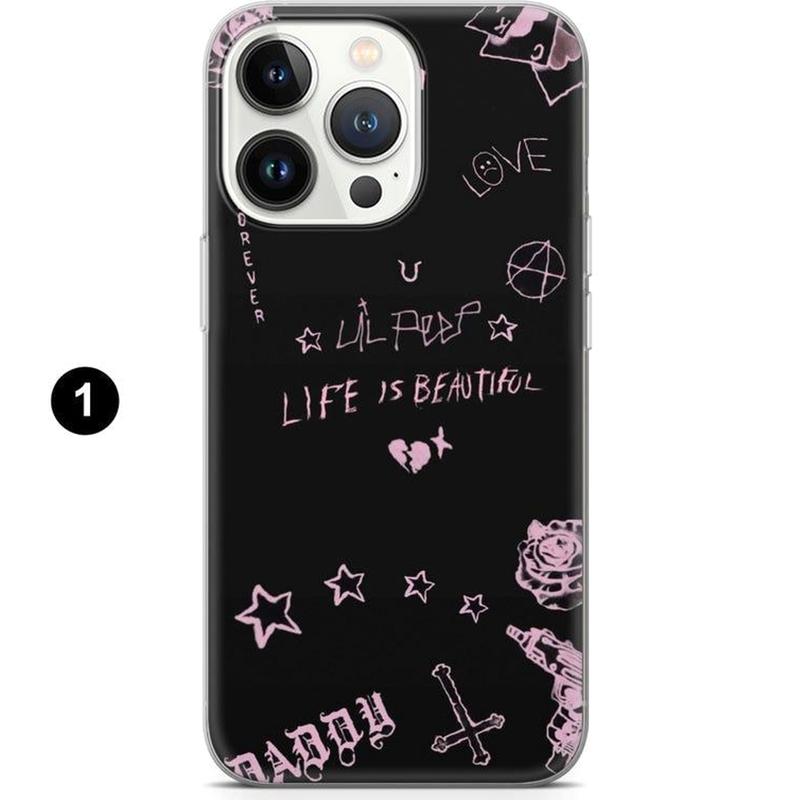 Lil Peep Phone Case Soft Grunge Emo Rap Cover for iPhone 16, Inspired ...